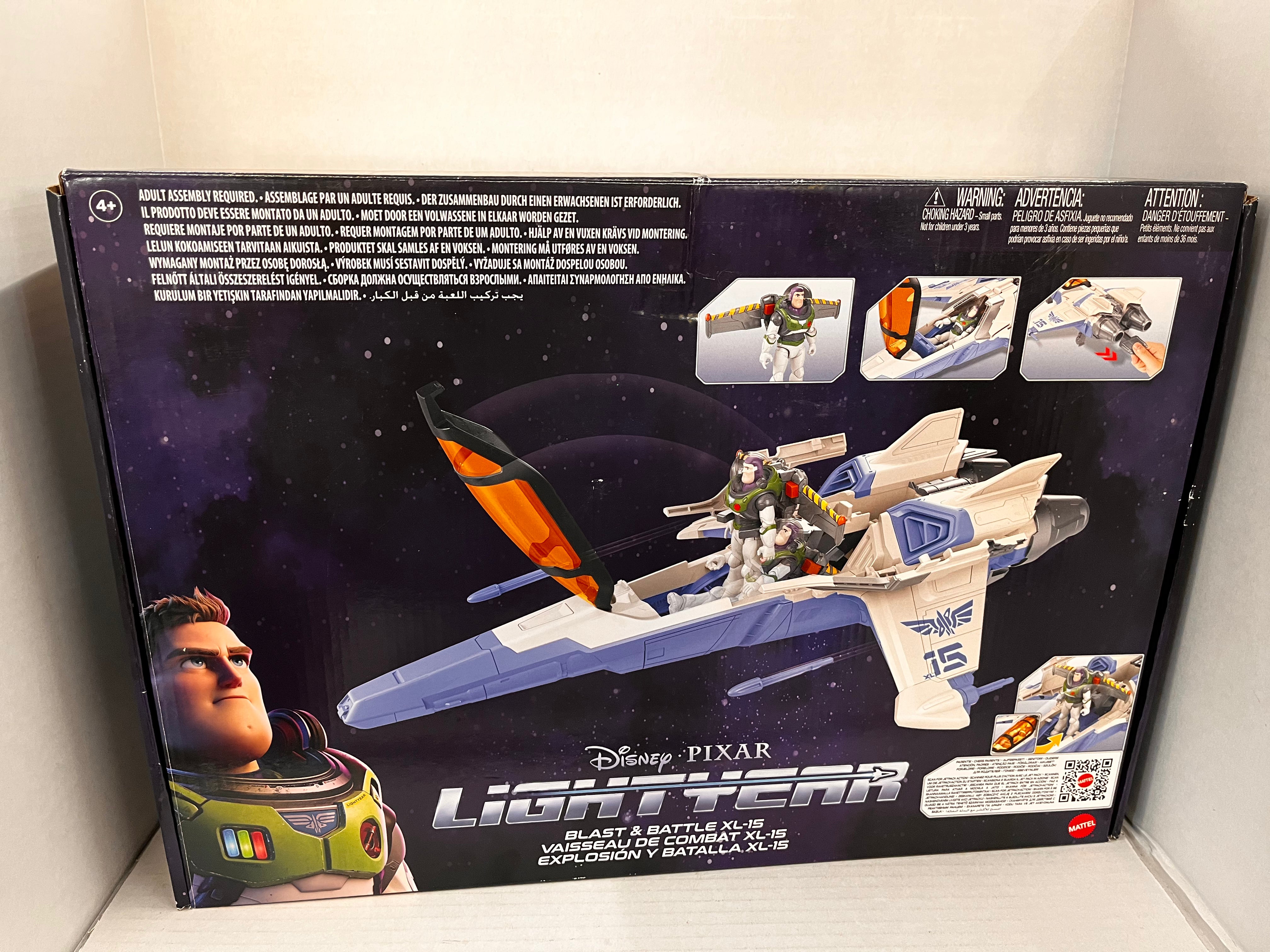 Disney-Pixar Lightyear Toys Blast and Battle XL-15 with Buzz Lightyear ...