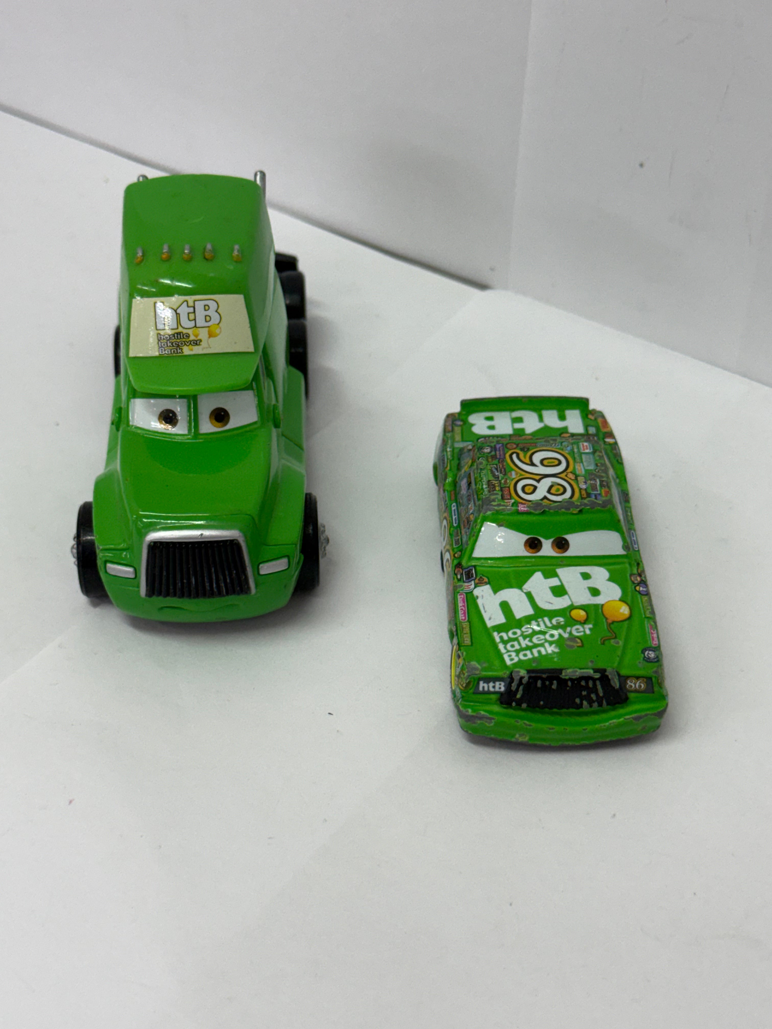 Disney Pixar Cars Original #86 Chick Hicks HTB Hauler Cab ONLY & Crew ...